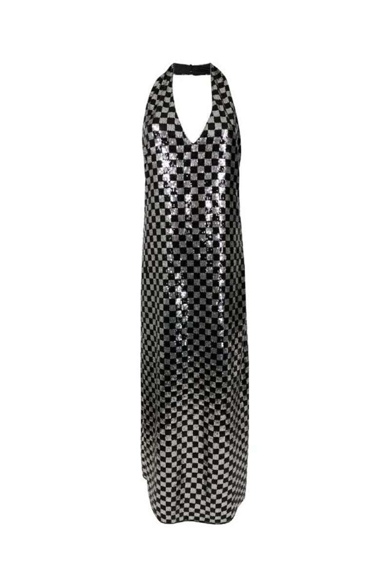 Vestido Paetê Festelle I Black-White