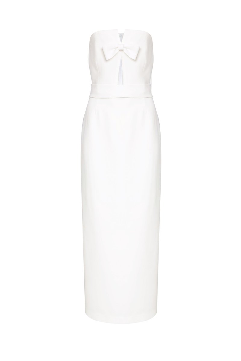 Vestido Crepe Grease I Off White